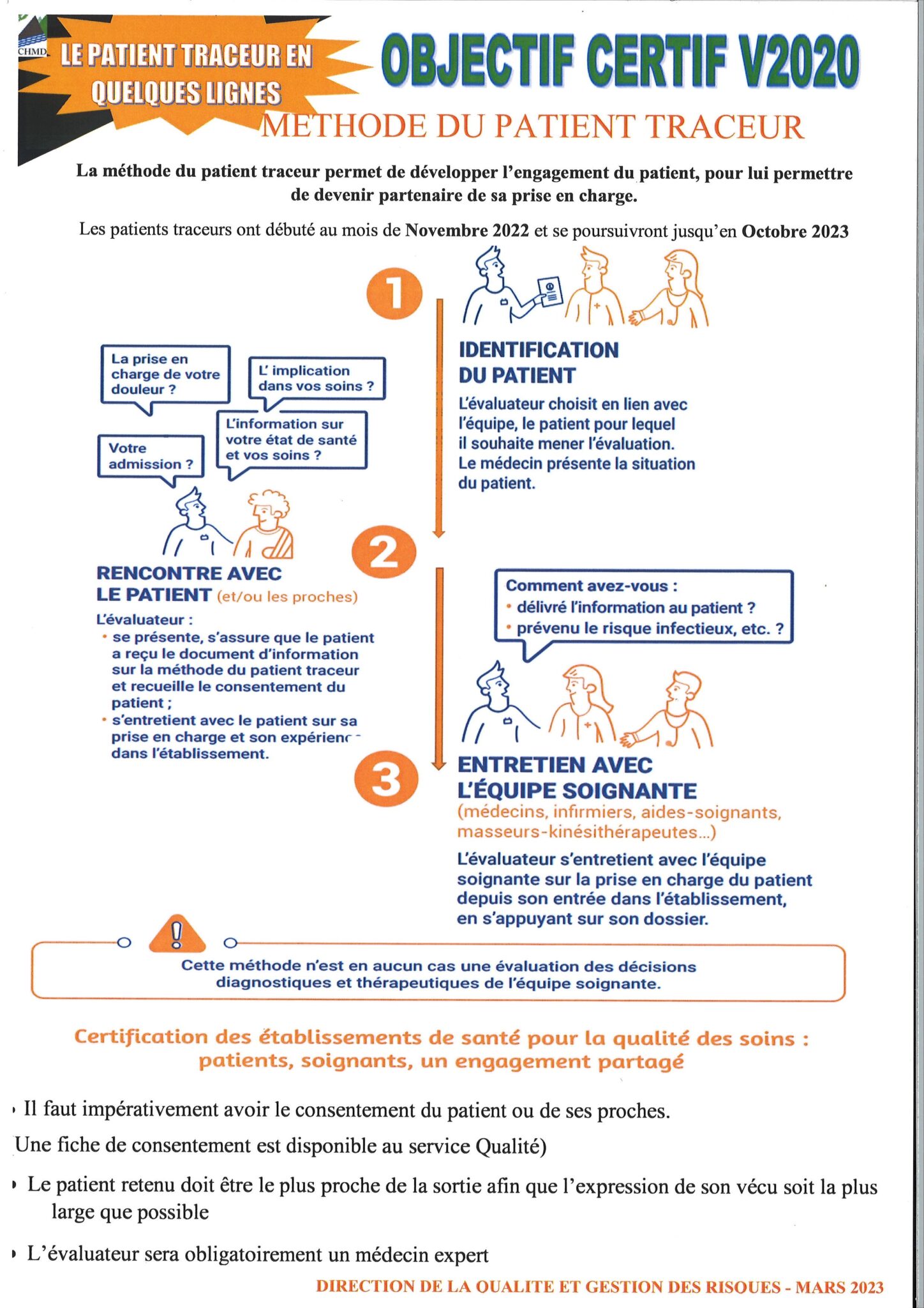 Qualité au CHMD : Objectifs Certif V2020 de quoi parle-t-on ? - CH Despinoy